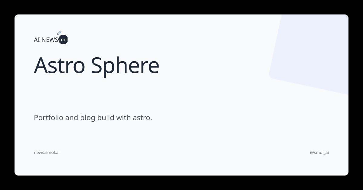 Astro Sphere | AINews