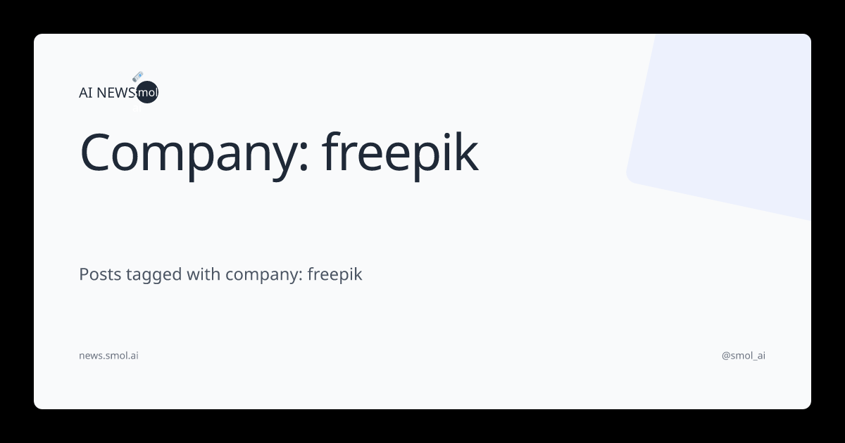 Company: freepik | AINews
