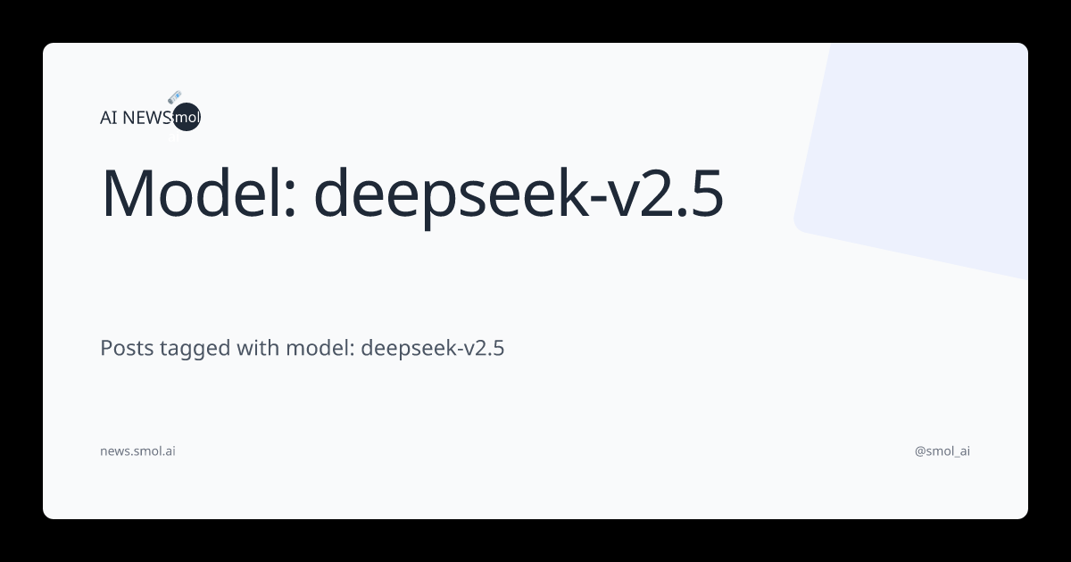 Model: deepseek-v2.5 | AINews